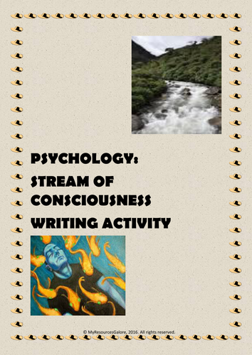 Psychology: Stream of Consciousness Writing Activity | Teaching Resources