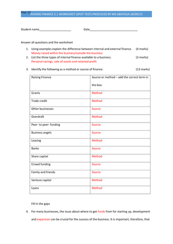 New A Level Business Studies theme 2 resources Edexcel | Teaching Resources
