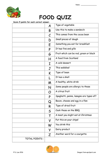 Literacy word work: food theme | Teaching Resources