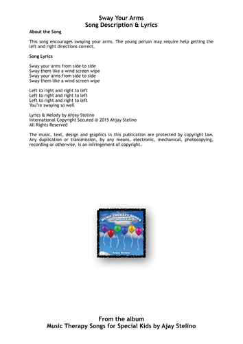 Song to Encourage Gross Motor Movement | Teaching Resources