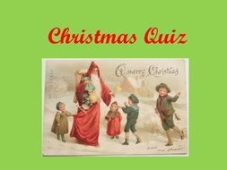 Christmas Quiz PPT | Teaching Resources