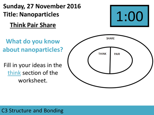 AQA GCSE C3 Structure and Bonding L10 Nanoscience | Teaching Resources