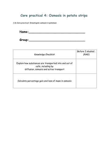 Edexcel Core Practical guides for Combined Science Chemistry, Physics ...