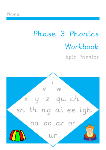 Phase 3 Phonics Workbook Letters and Sounds | Teaching Resources