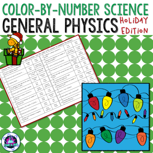 Holiday Themed Science Color-by-Number Activities | Teaching Resources