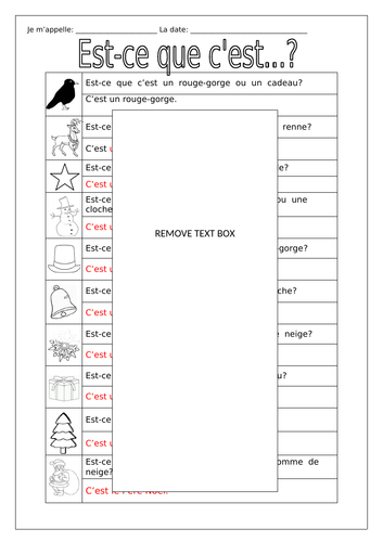 FRENCH - CHRISTMAS - Le Noël - vocab and more - Worksheets | Teaching ...