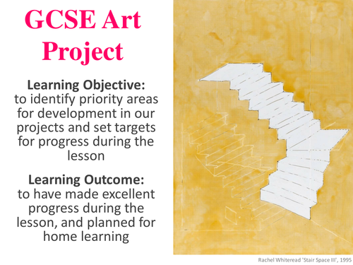 GCSE Art and Design project progress lesson | Teaching Resources