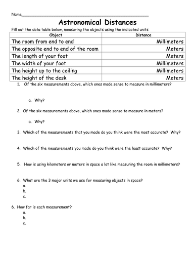 Space - Measuring Distant stars | Teaching Resources