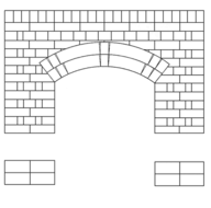 Parts of a circle, produce a segmental arch and semi circular arch ...