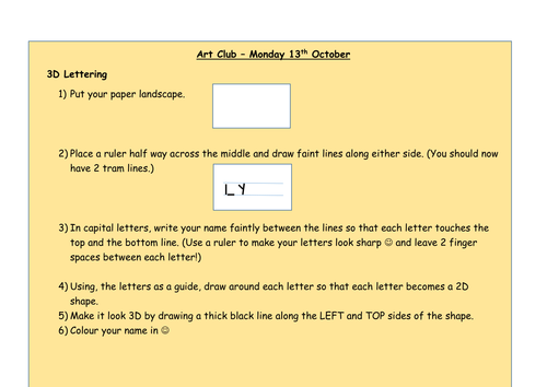 Art Club Activities (x3 sessions) - KS2 | Teaching Resources