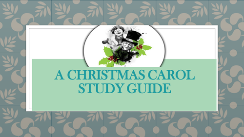 A Christmas Carol Study Guide PPT | Teaching Resources