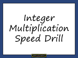 Integer Operations Fluency Drill - 10 editable PowerPoints | Teaching ...