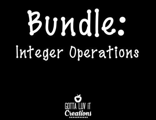 Integer Operations Super Bundle | Teaching Resources
