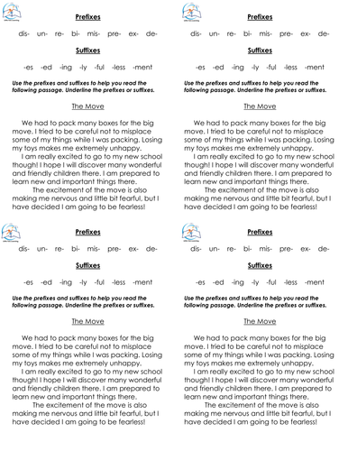 2nd Grade Reading Fluency and Comprehension Passages {Prefix and ...