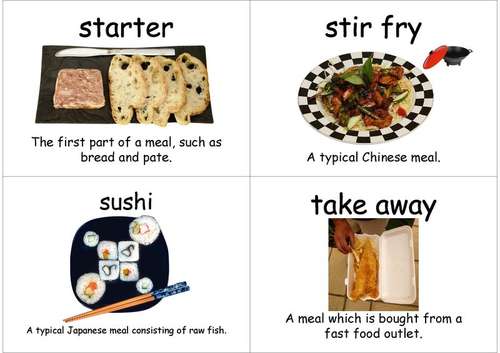 Food Wordwall 12 - Meals and Drinks | Teaching Resources