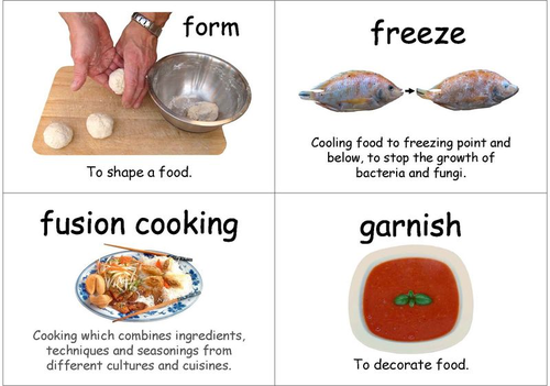 Food Wordwall 13 - Preparing Food 1 (A-M) | Teaching Resources