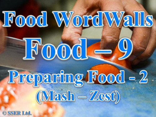Food Wordwall 14 - Preparing Food 2 (M-Z) | Teaching Resources