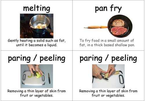 Food Wordwall 14 - Preparing Food 2 (M-Z) | Teaching Resources