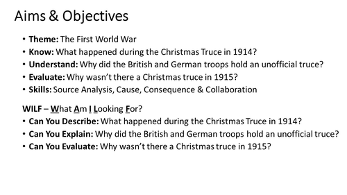 The Christmas Truce, 1914 | Teaching Resources