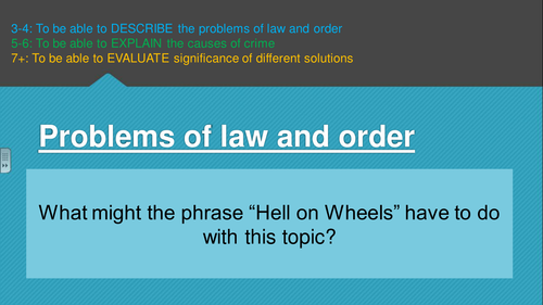 Problems of Law and Order American West Edexcel 1-9 History | Teaching ...