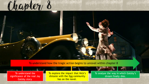 AQA GCE English Literature B - 'The Great Gatsby' chapter 8 | Teaching ...