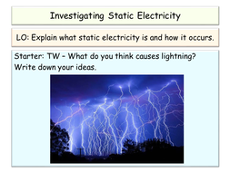 New KS3 Static Electricity | Teaching Resources