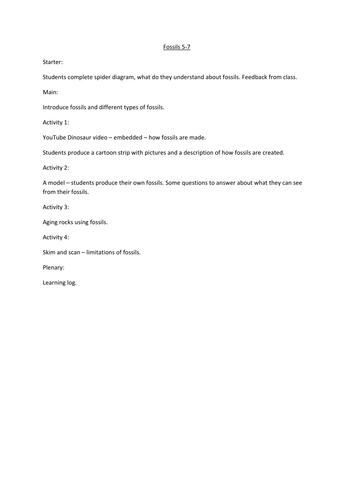 Fossils | Teaching Resources