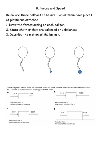 New KS3 Contact and Non-contact forces review | Teaching Resources
