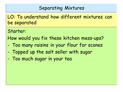 New AQA GCSE Separating Mixtures | Teaching Resources