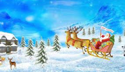 Merry Christmas PowerPoint (PPT) Presentation with Themetic Background ...