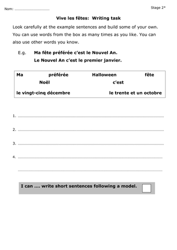 French Basics: Dates and Festivals | Teaching Resources