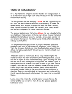 Roman Gladiators battle - Descriptive writing with templates, pictures ...