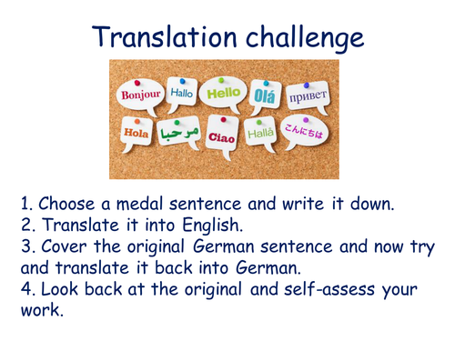 German translation challenge house and home | Teaching Resources