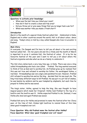 Hinduism - Holi | Teaching Resources