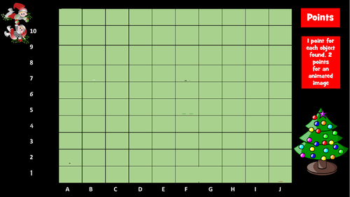 Christmas Maths Coordinates Game | Teaching Resources