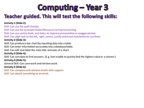 Computing Assessments Bundle: Lower KS2 (Year 3 & 4) | Teaching Resources