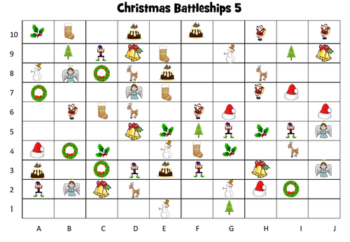 Christmas Maths Coordinates Game | Teaching Resources