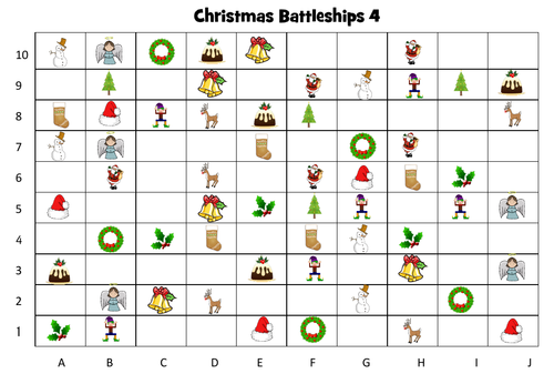 Christmas Maths Coordinates Game | Teaching Resources