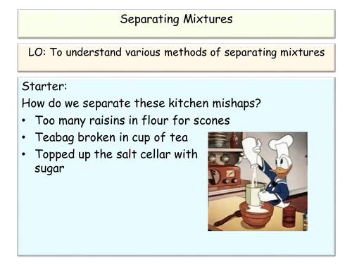 New KS3 Separating Mixtures | Teaching Resources
