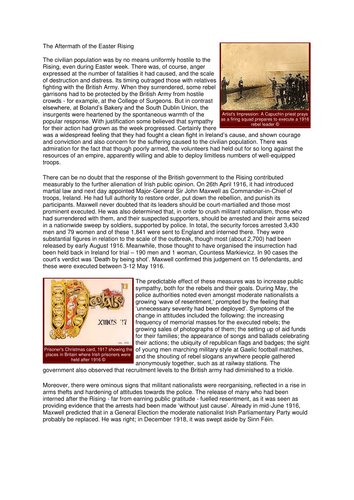 The Aftermath of the Easter Rising | Teaching Resources