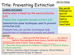 B3 2.7 Preventing extinction | Teaching Resources