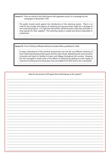 Rationing WW1 and WW2 | Teaching Resources