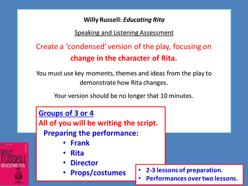 Educating Rita Full Scheme of Work & Resources - KS3 | Teaching Resources