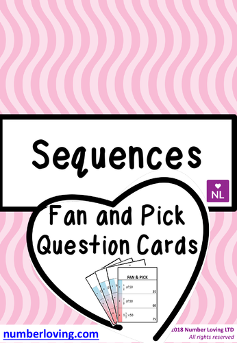 Sequences (Fan and Pick/ Question Cards) | Teaching Resources
