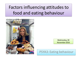 AQA A - Psychology A Level Eating Behaviour SoW | Teaching Resources