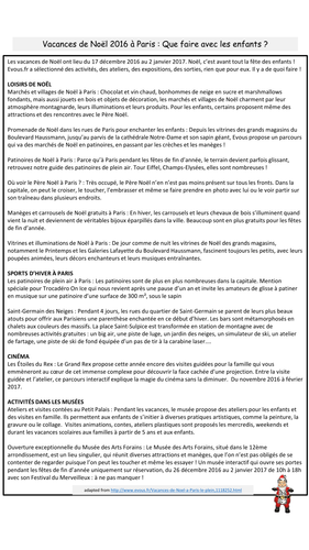 Speaking and reading - les vacances de Noël | Teaching Resources