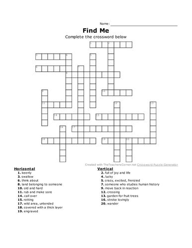 Vocabulary Builders - Find Me | Teaching Resources