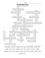 Vocabulary Builders - The Monkey's Paw | Teaching Resources