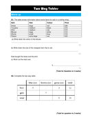 GCSE (9-1) Two way tables | Teaching Resources