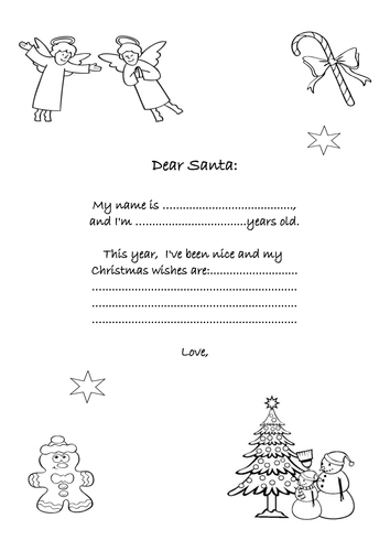 Letter to Santa p.2 | Teaching Resources
